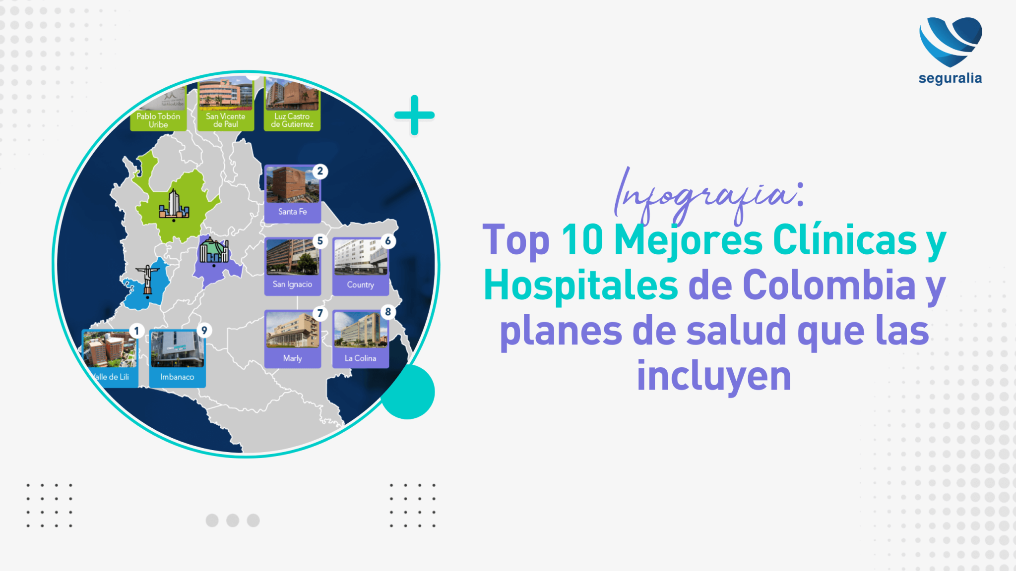 Infografía: Las 10 Mejores Clínicas y Hospitales de Colombia - Blog Seguralia